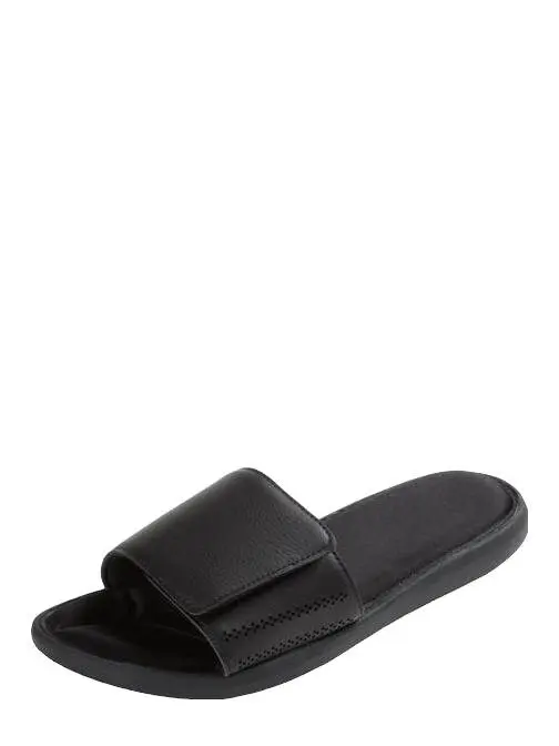 KINGSIZE Memory Foam Slide Sandal - Black