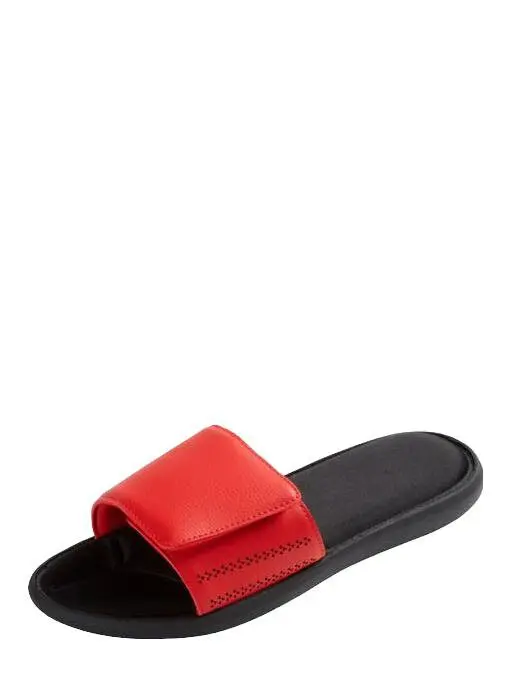 KINGSIZE Memory Foam Slide Sandal - Red