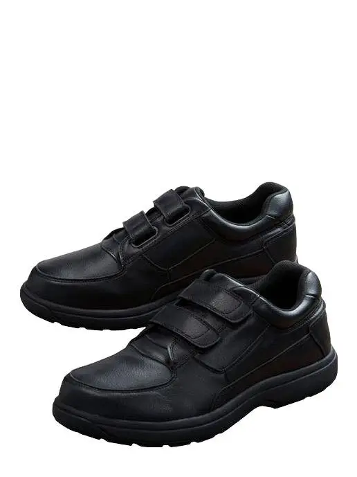 KINGSIZE Leather Walking Shoe - Black
