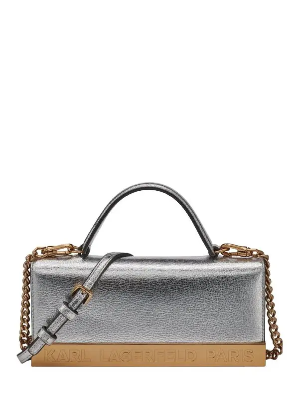 Karl Lagerfeld Paris Jacqueline Crossbody - Silver/gold