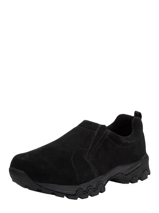 KINGSIZE Suede Slip-on Loafers - Black