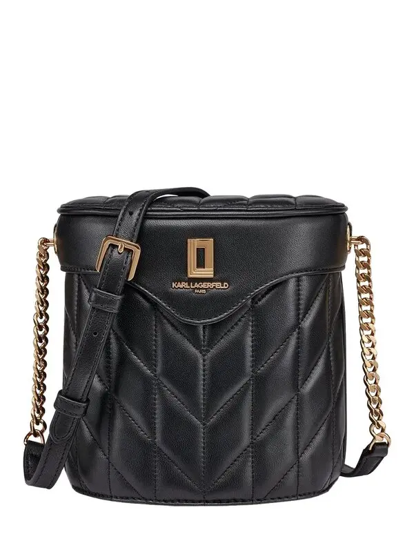 Karl Lagerfeld Paris Lafayette Crossbody - Black/gold