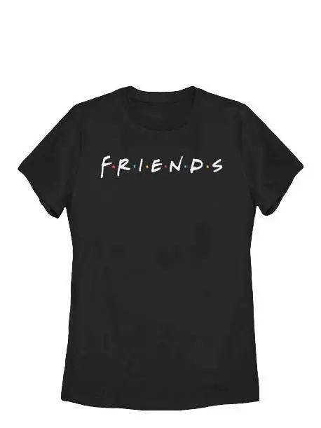 FRIENDS Classic Tv Logo Graphic T-shirt - Black