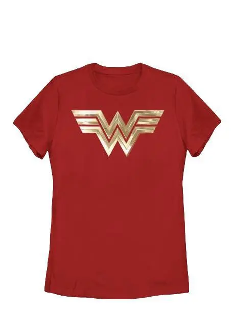 WONDER WOMAN 1984 Metallic Logo Graphic T-shirt - Red