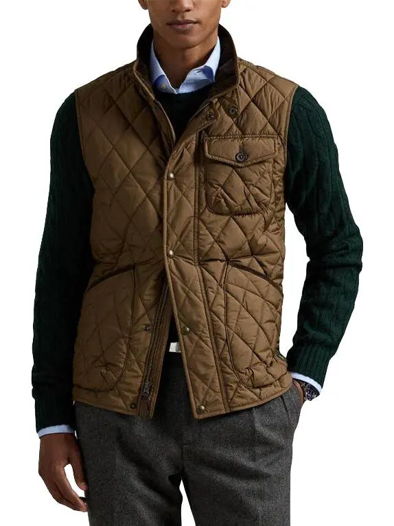 Ralph Lauren The Beaton Quilted Utility Vest - Chestnut