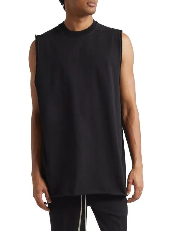 Rick Owens Jumbo Cotton Jesrey Tank - Black