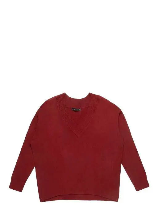 Deluc Betula V-neck Sweater - Malbec