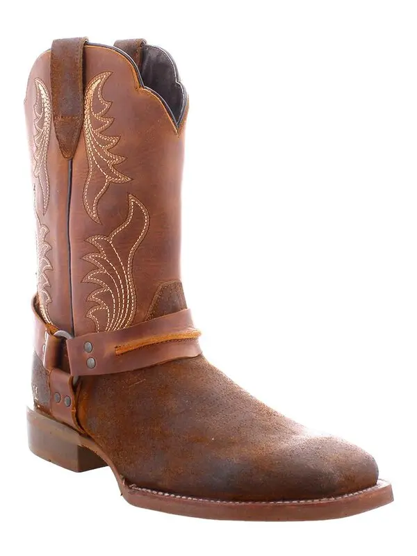 ROAN Saga Leather Boots - Tan Crazy Horse Tan Suede