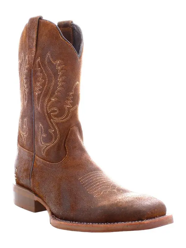 ROAN Saber Western Boot - Tan Suede