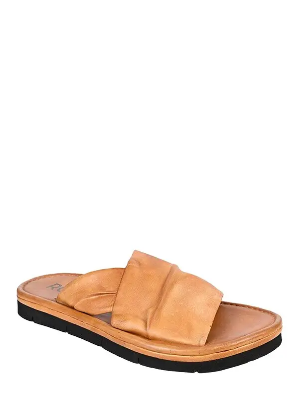ROAN Nosy Leather Sandal - Tan Distressed