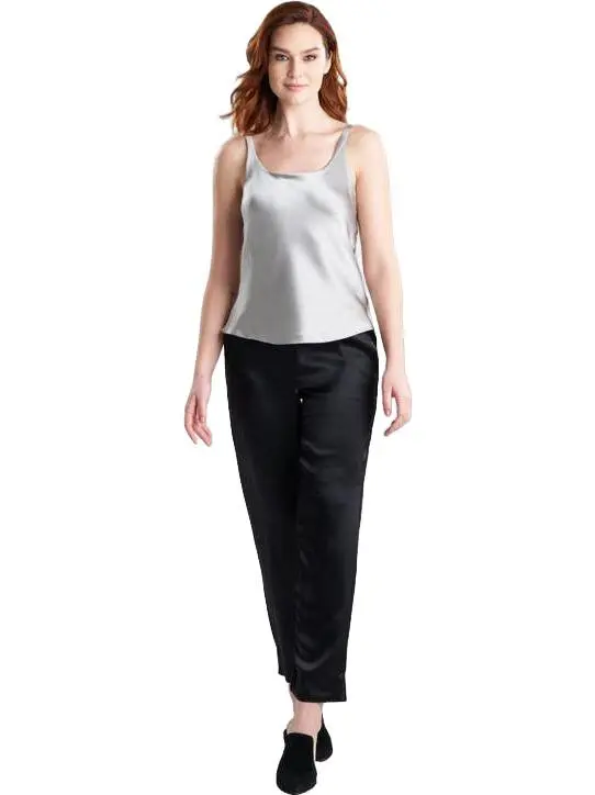 Natori Silk Charmeuse Tank - Silver