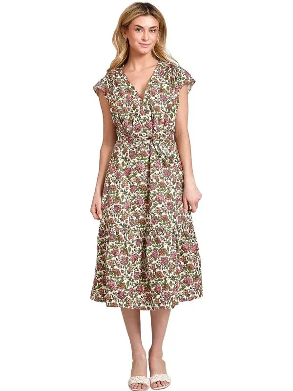 TAYLOR TILLMAN Poppy Midi Dress - Wildberry Garden