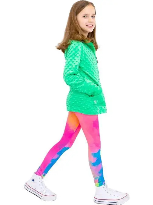 LIMEAPPLE Abstract Printed Leggings - Multicolor