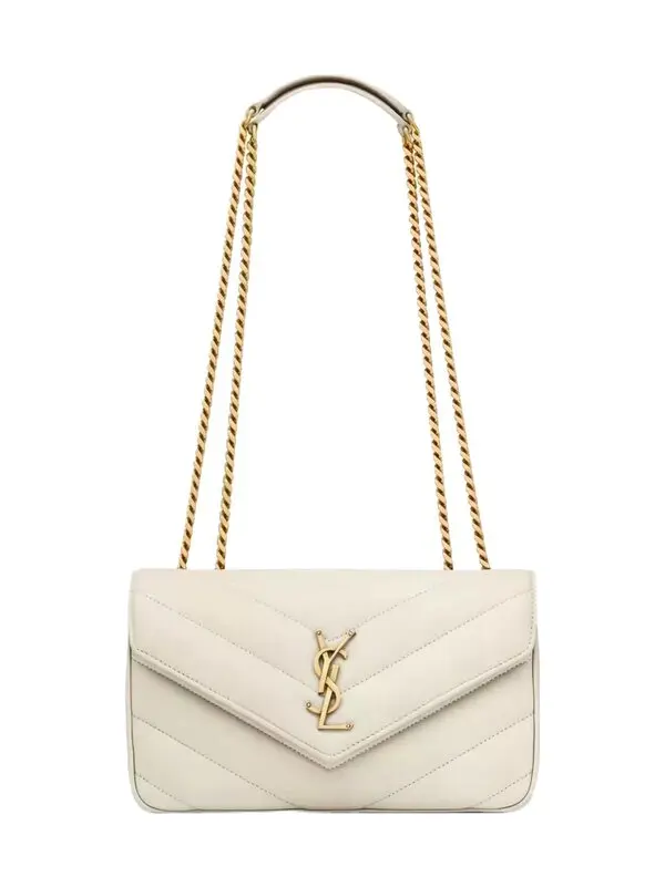 Saint Laurent Small Loulou Shoulder Bag - Neutrals
