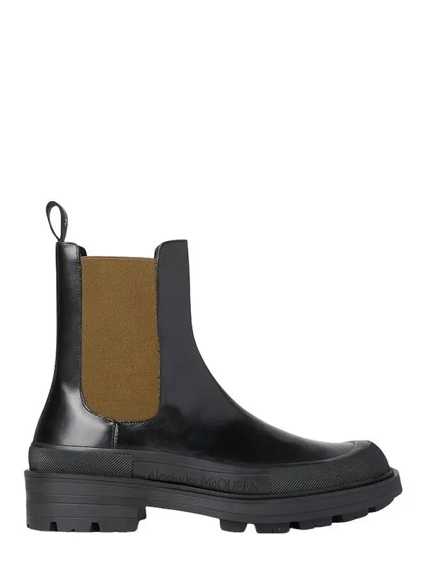 Alexander McQueen Stack Chelsea Boot - Black/brown