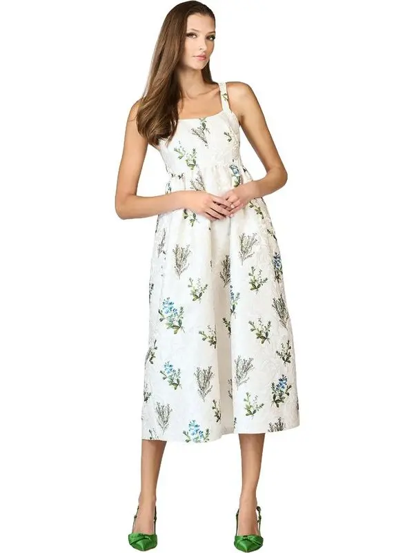 Sachin & Babi Olena Fit And Flare Midi Dress - Floral