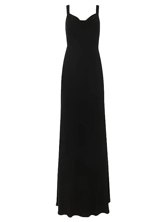Whistles Thea Cowl-neck Maxi Dress - Black