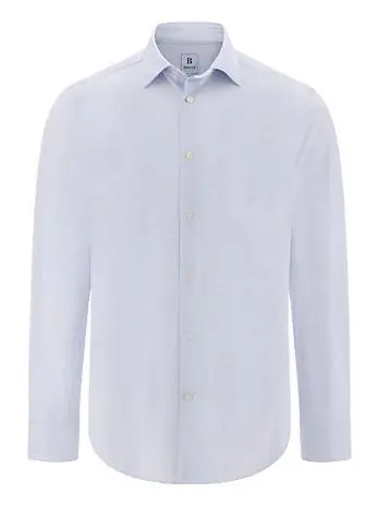Boggi Milano B Tech Slim-fit Stretch-woven Shirt - Light Blue