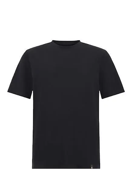 Boggi Milano Crewneck Short-sleeve Supima Cotton T-shirt - Charcoal