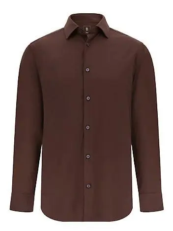 Boggi Milano Slim-fit Stretch-nylon Shirt - Brown