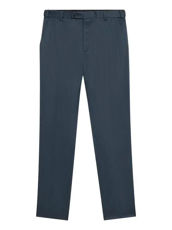 Brioni Journey Flat-front Trousers - Blue