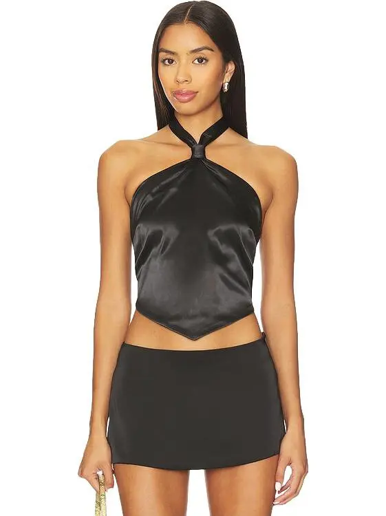 Superdown Martine Halter Top - Black