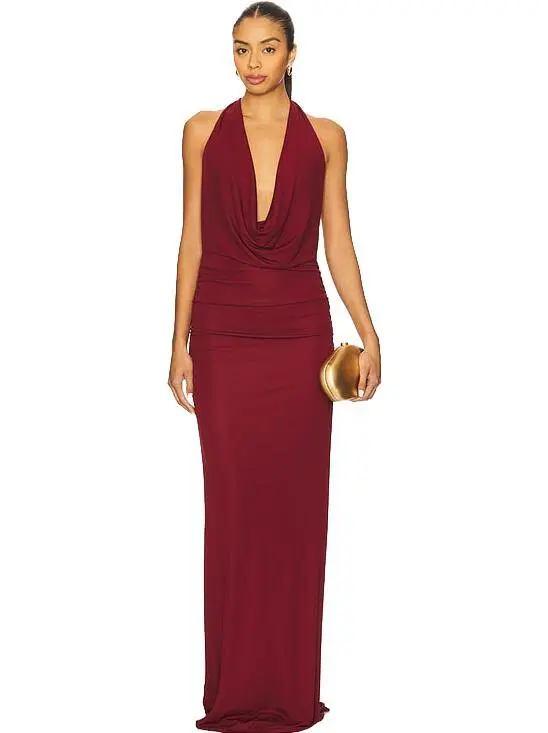 Nbd The Lisha Gown - Oxblood