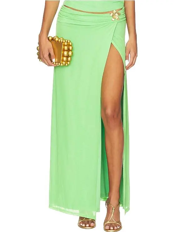 RUNAWAY THE LABEL Farley Maxi Skirt - Apple