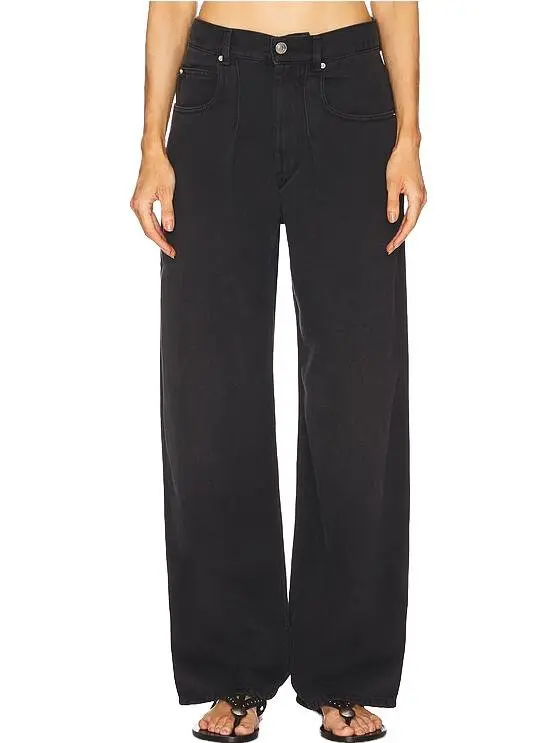 Isabel Marant Rodayna Wide Leg - Faded Black