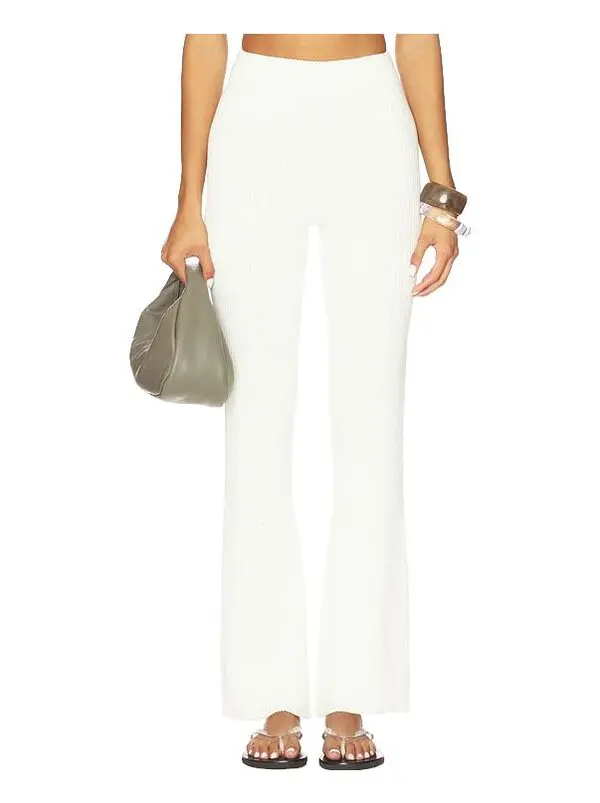 SNDYS North Knit Pant - White