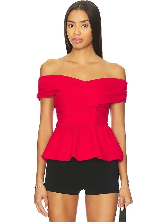 Astr The Label Tennille Top - Red