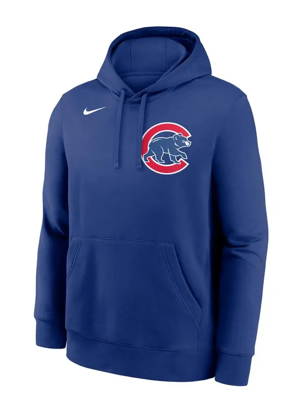 Nike Pete Crow-armstrong Chicago Cubs Club Mlb Pullover Hoodie - Blue