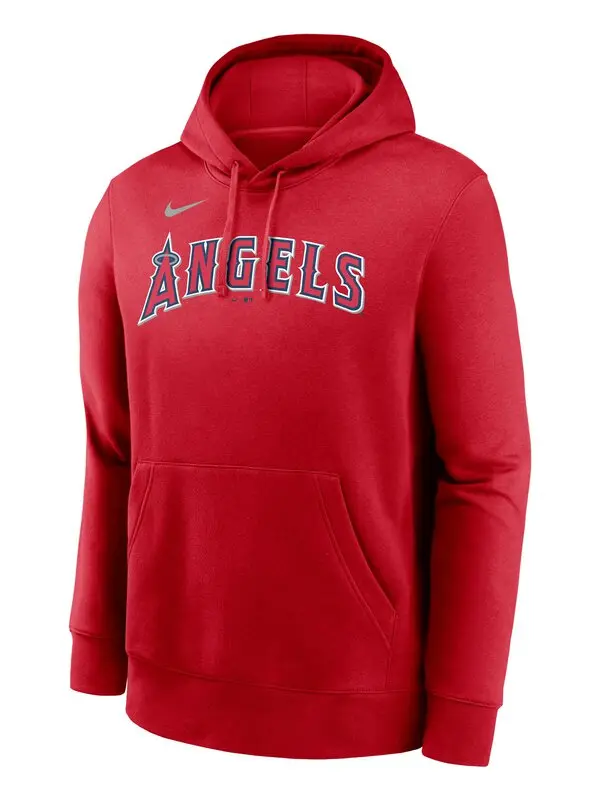 Nike Mike Trout Los Angeles Angels Club Mlb Pullover Hoodie - Red