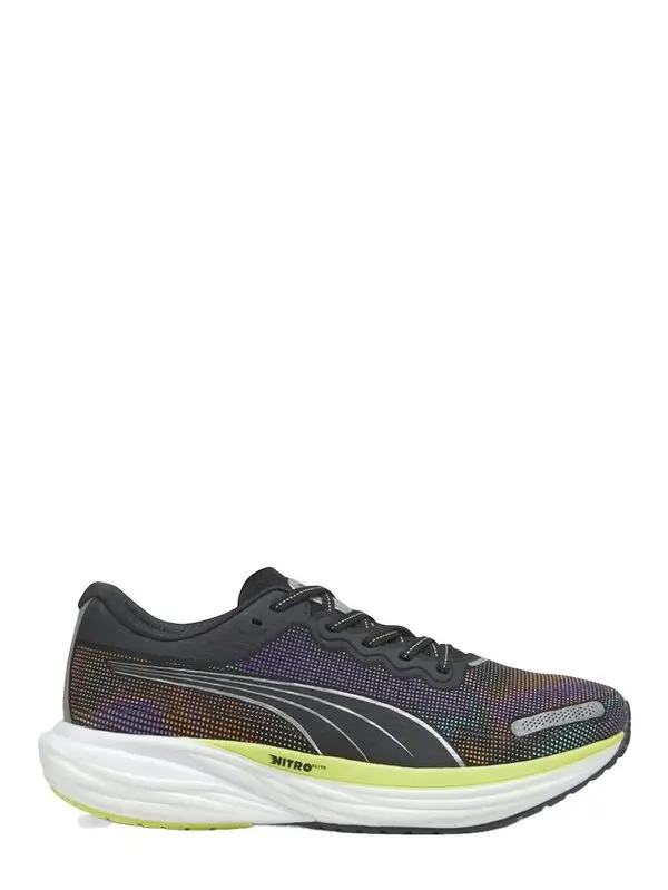 PUMA Deviate Nitro 2 Psychedelic Rush Sneakers - Black/lime Pow/white