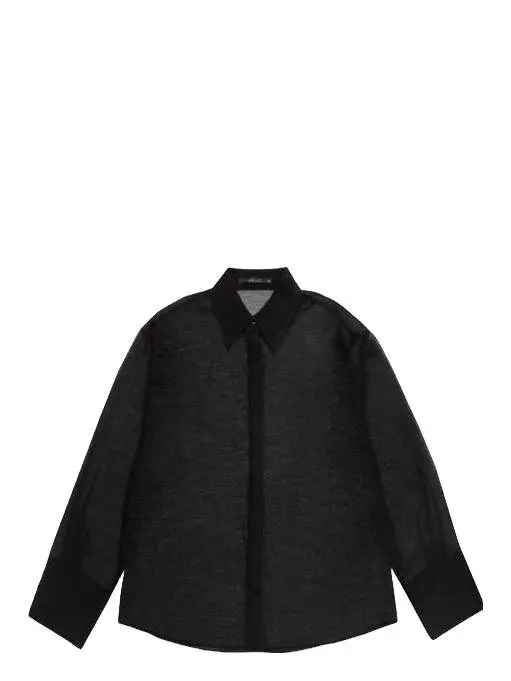 Deluc Hugh Sheer Button-up Shirt - Black