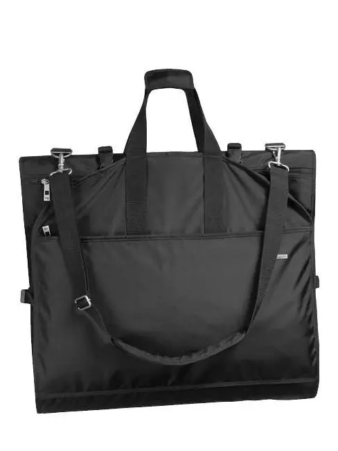 WALLYBAGS 66" Premium Tri-fold Destination Wedding Gown Travel Bag - Black