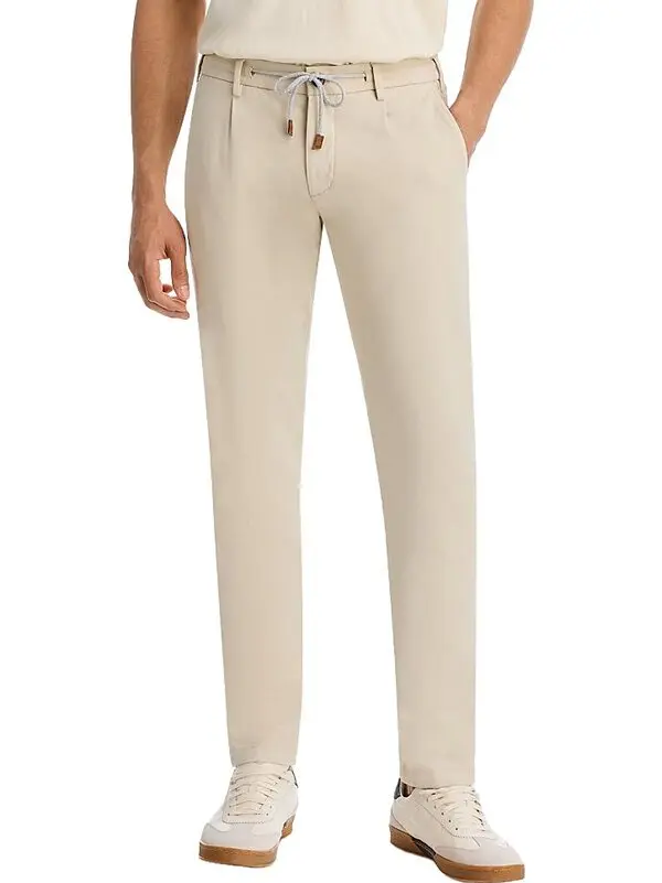 Eleventy Jersey Jogger Pants - Sand