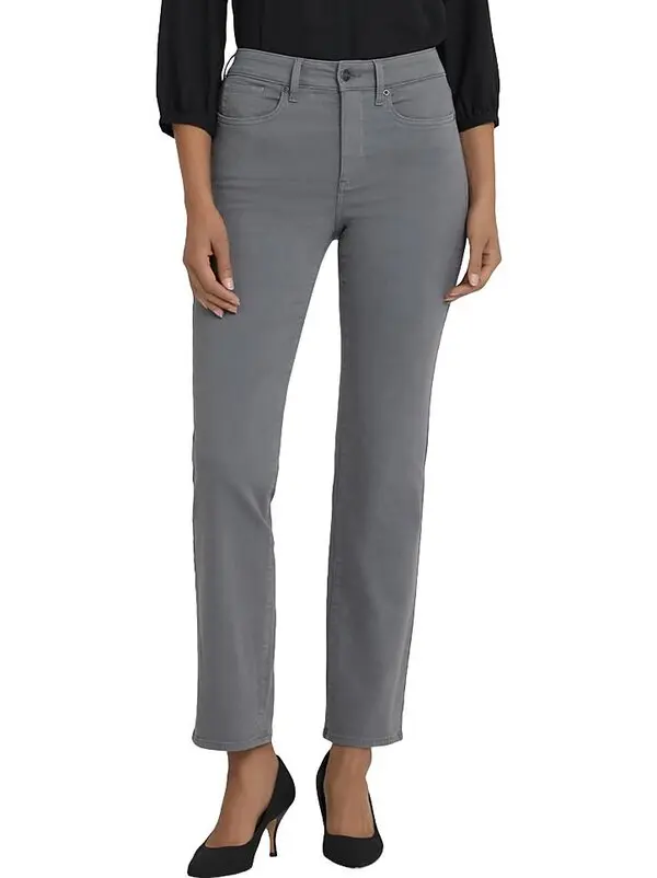 NYDJ Marilyn High Rise Straight Jeans - Lunar Stone