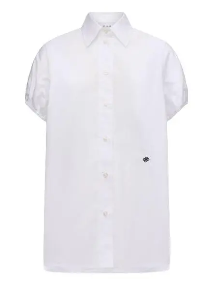 CALLAS MILANO Lecce Cap-sleeve Shirt - White