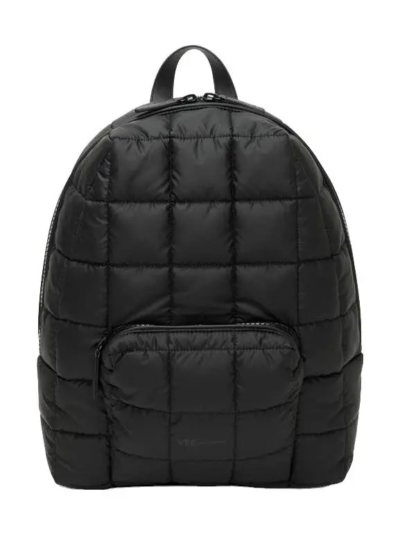 VEECOLLECTIVE Porter Quilted Recycled Nylon Backpack - Matt Black