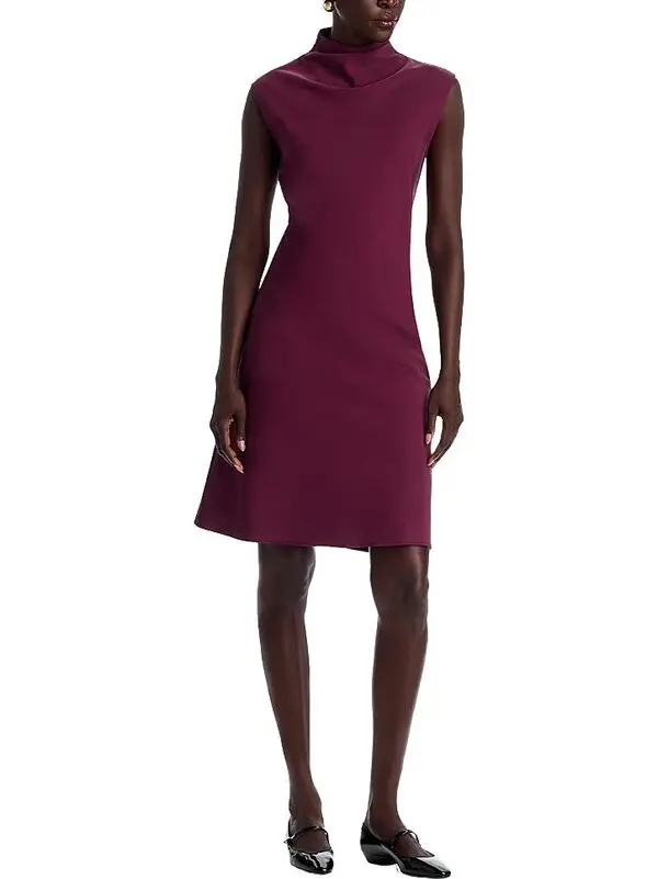 Rue Sophie Mae Mock Neck Mini Dress - Cherry