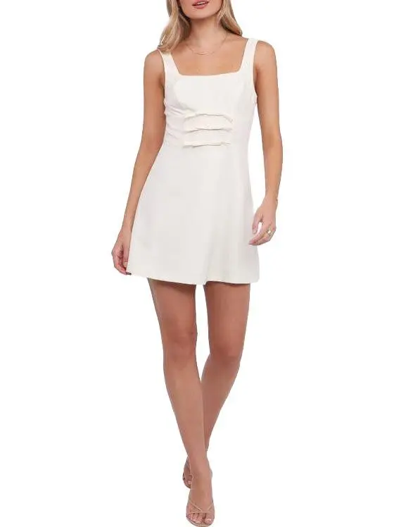 PETAL & PUP Emer Bow Sleeveless Mini Dress - Cream