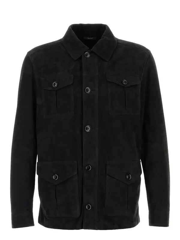 TOM FORD Suede Four Pocket Jacket - Black