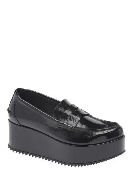PEDRO GARCIA Nusa Platform Penny Loafer - Black