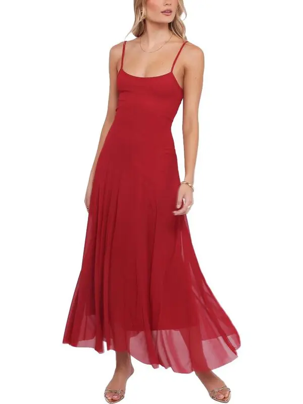 PETAL & PUP Robbie Maxi Dress - Red
