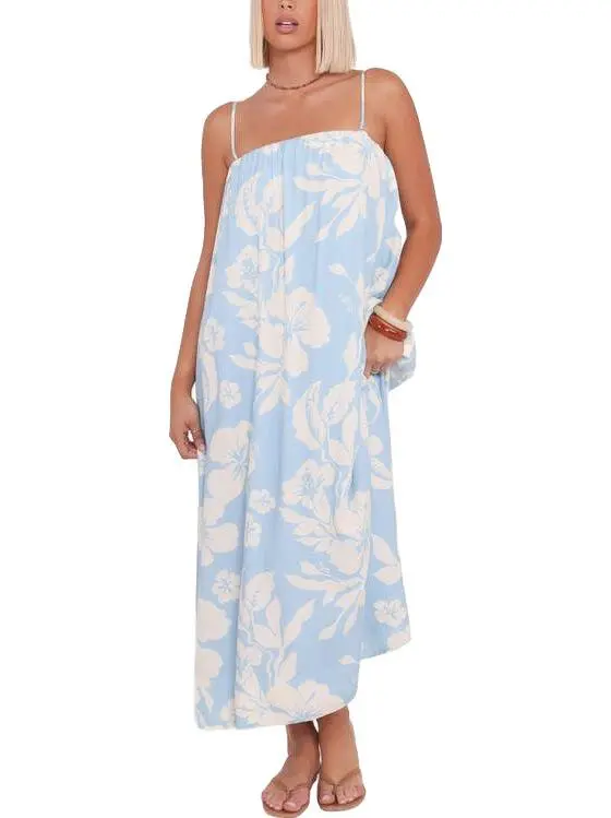 PETAL & PUP Margherita Maxi Dress - Blue Hibiscus