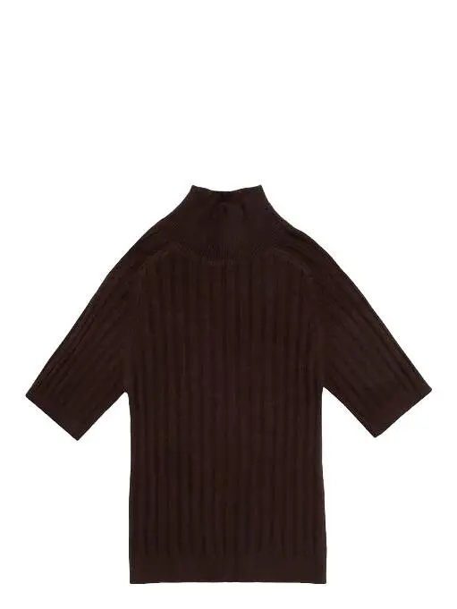 Deluc Oliver Rib Turtleneck Sweater - Cacao
