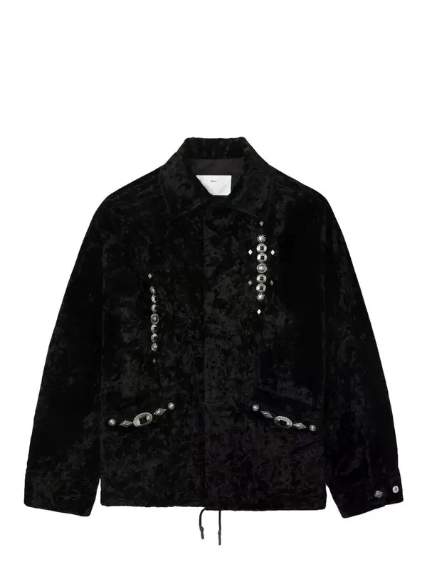 Toga Velvet-embellished Jacket - Black
