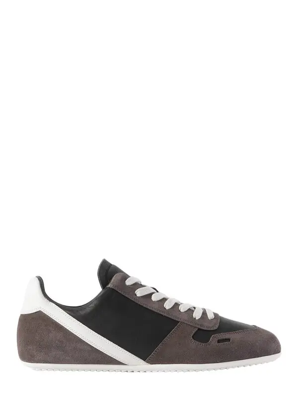 Rick Owens Suede And Leather Sneakers - Brown