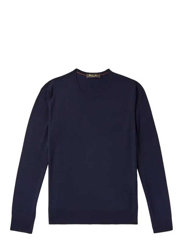Loro Piana Wish® Virgin Wool Sweater - Blue